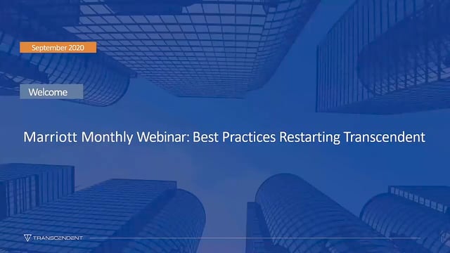 Marriott Webinars - Marriott Monthly Webinar Sept 2020 - Best Practices ...