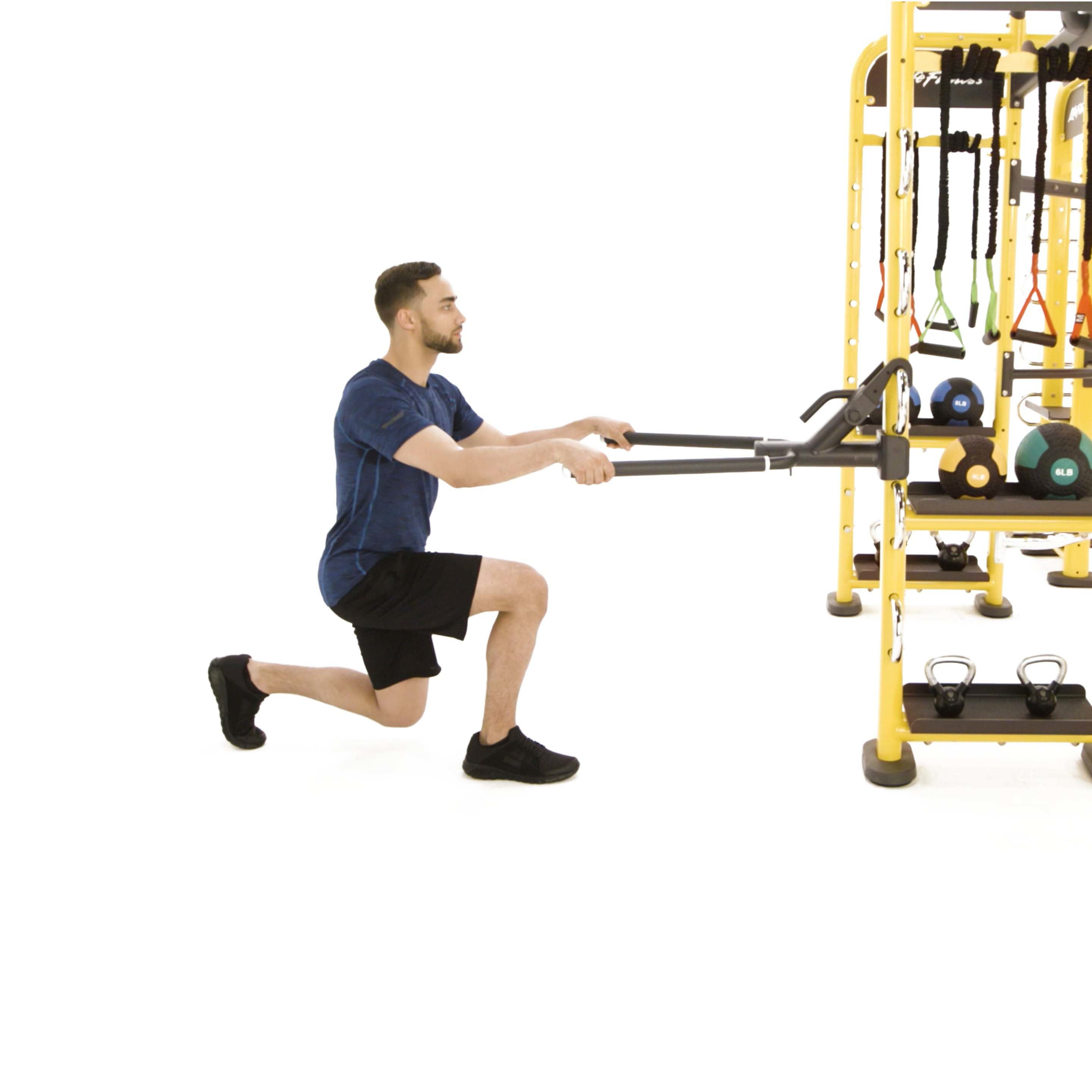 Dip Bar Modified Reverse Lunge on Vimeo