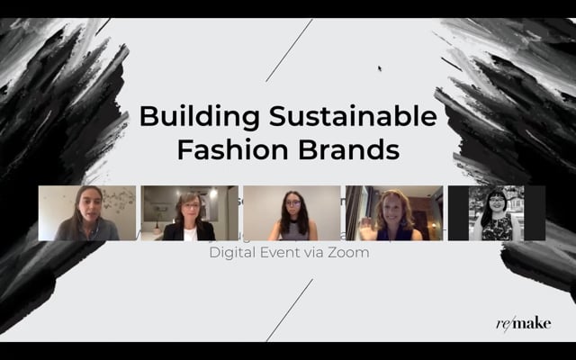 Building Sustainable Fashion Brands — Remake