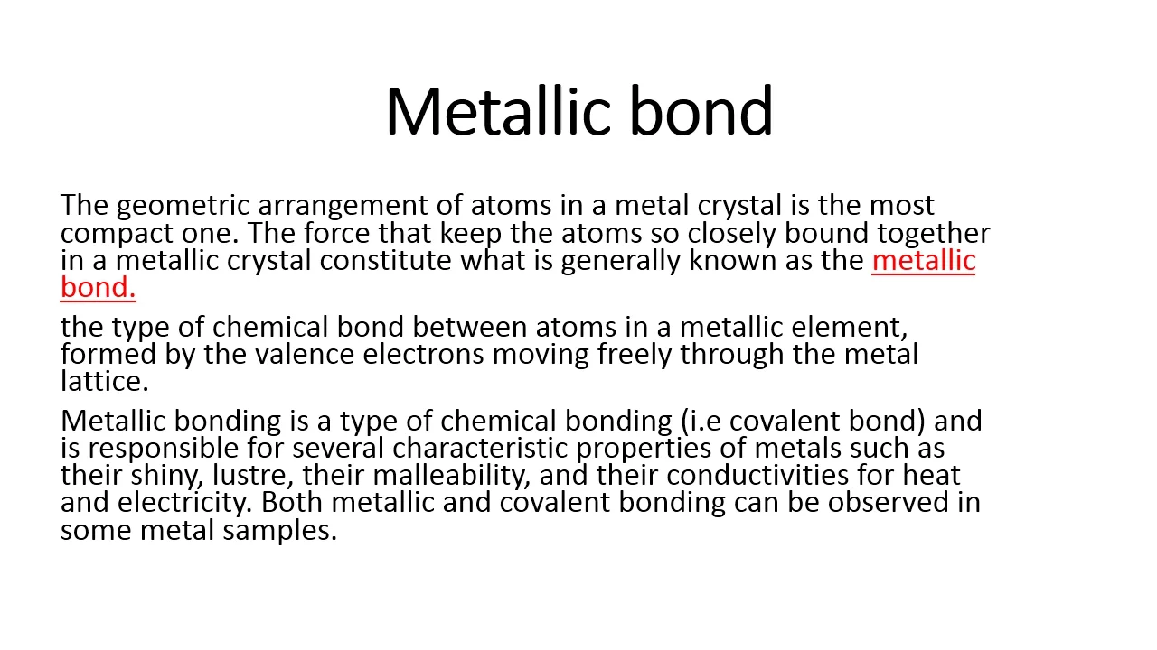 metallic bond PB new on Vimeo