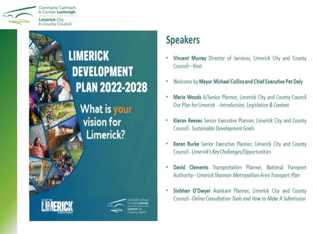 Limerick Development Plan Webinar 17 Sept 2020 on Vimeo