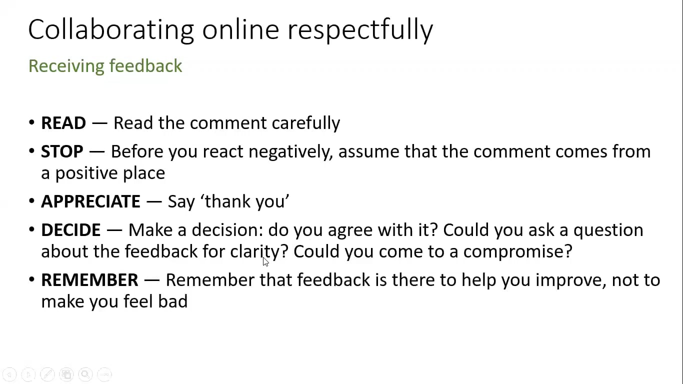 Lesson 3 - Collaborate Respectfully Online on Vimeo
