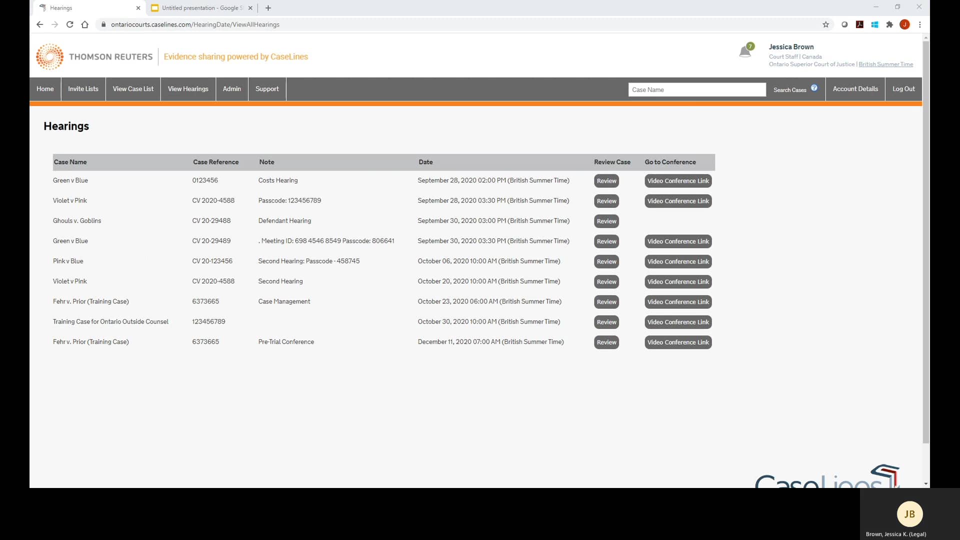 Caselines - Logging In on Vimeo