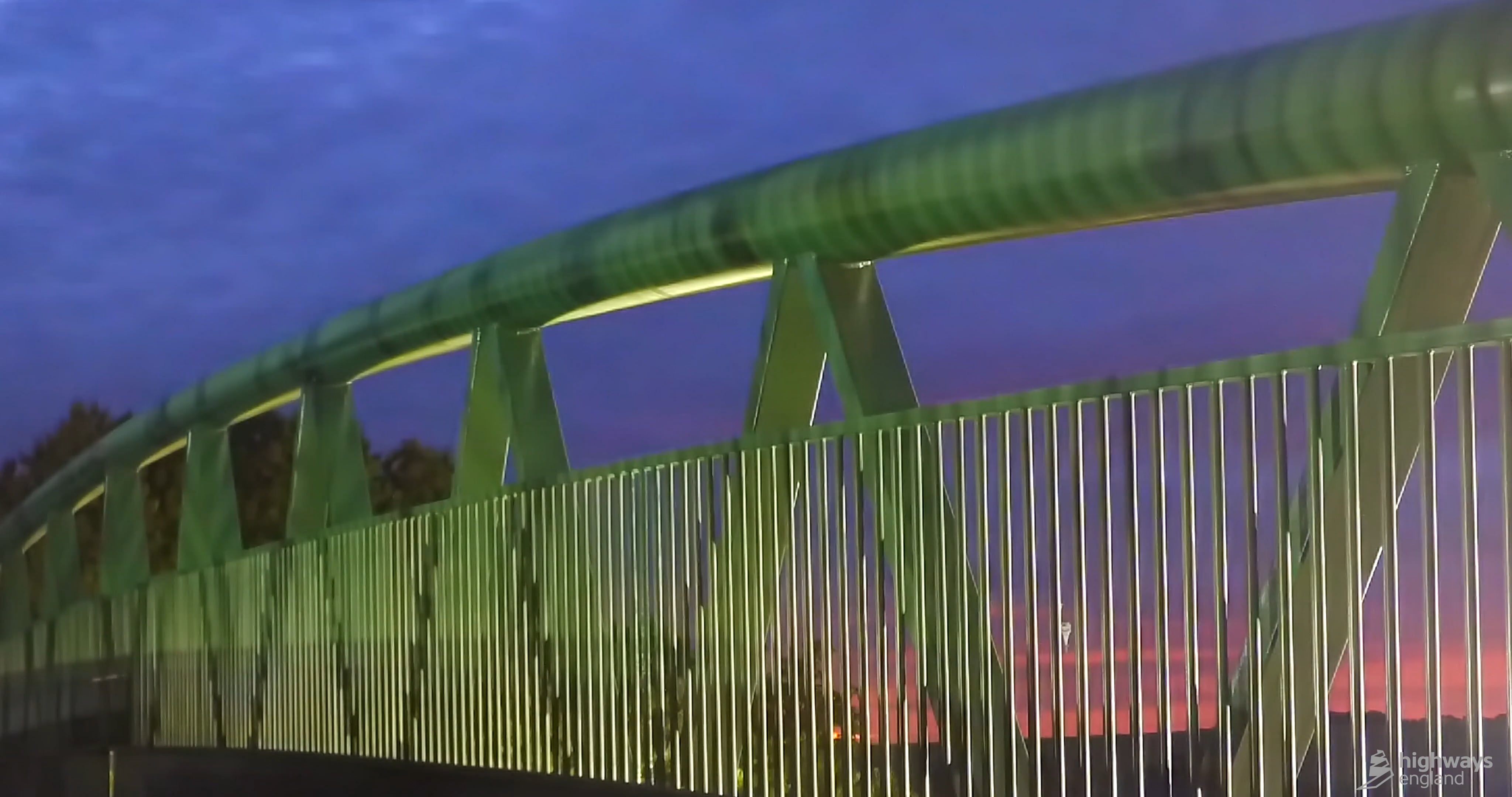 Construction of the Fareham bridge on the M27 September 2020 on Vimeo