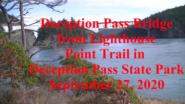 Deception Pass Bridge from Lighthouse Point Trail