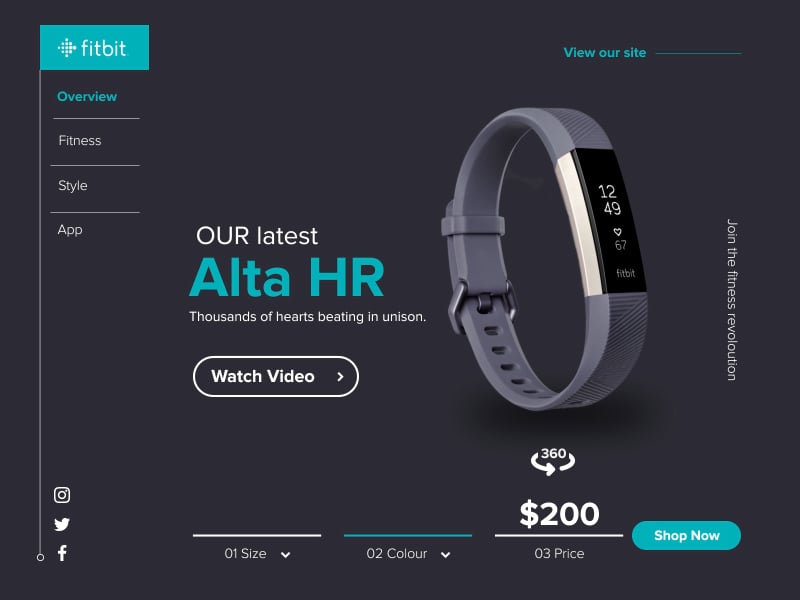 Fitbit animation on Vimeo