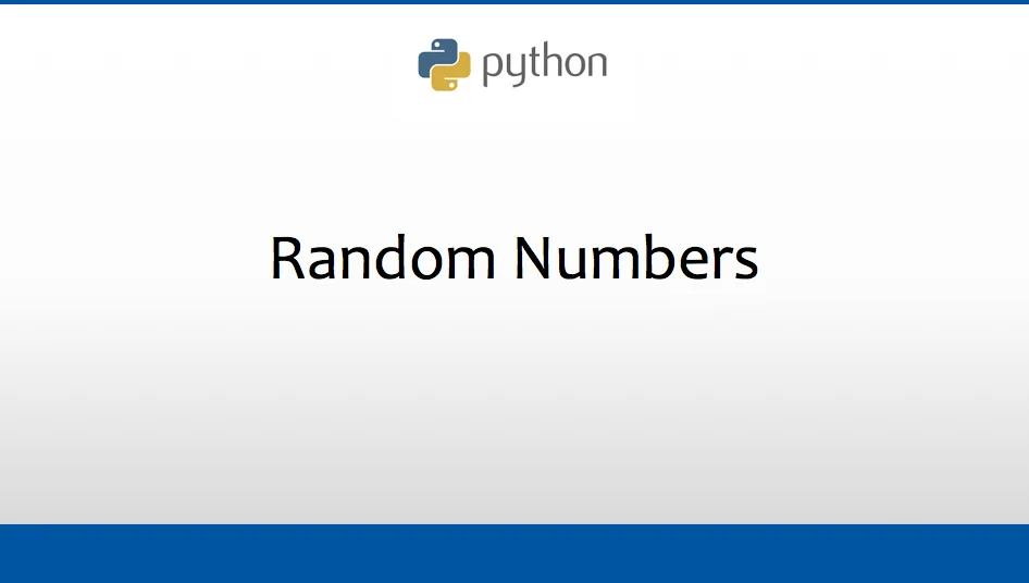 Programming In Python - Random Numbers on Vimeo
