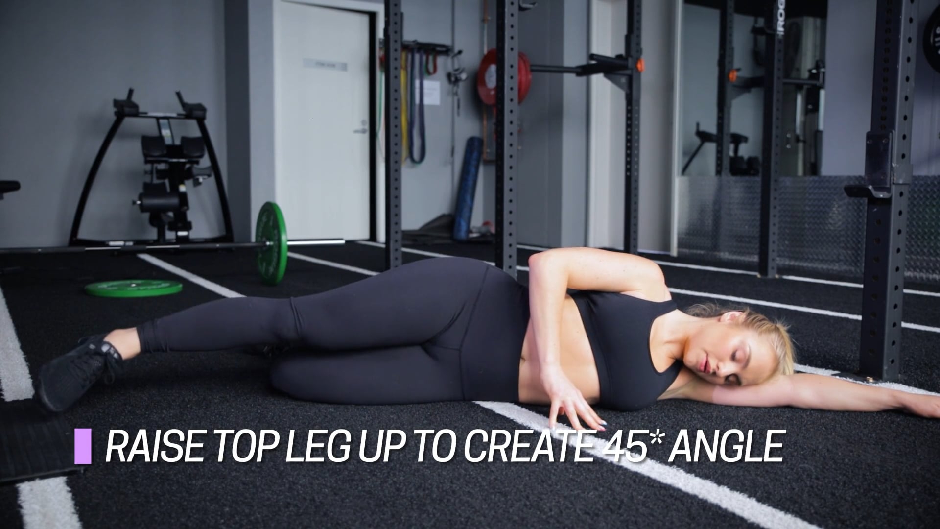 Side Lying Straight Leg Hip Abductions on Vimeo