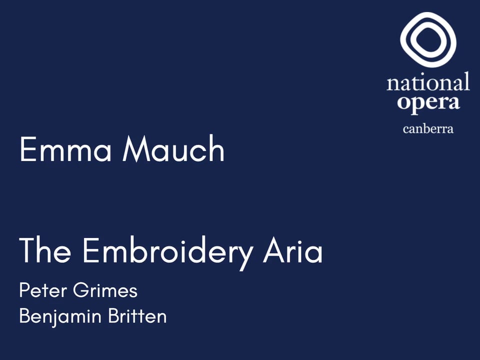 National Opera "In the Studio" featuring Emma Mauch on Vimeo
