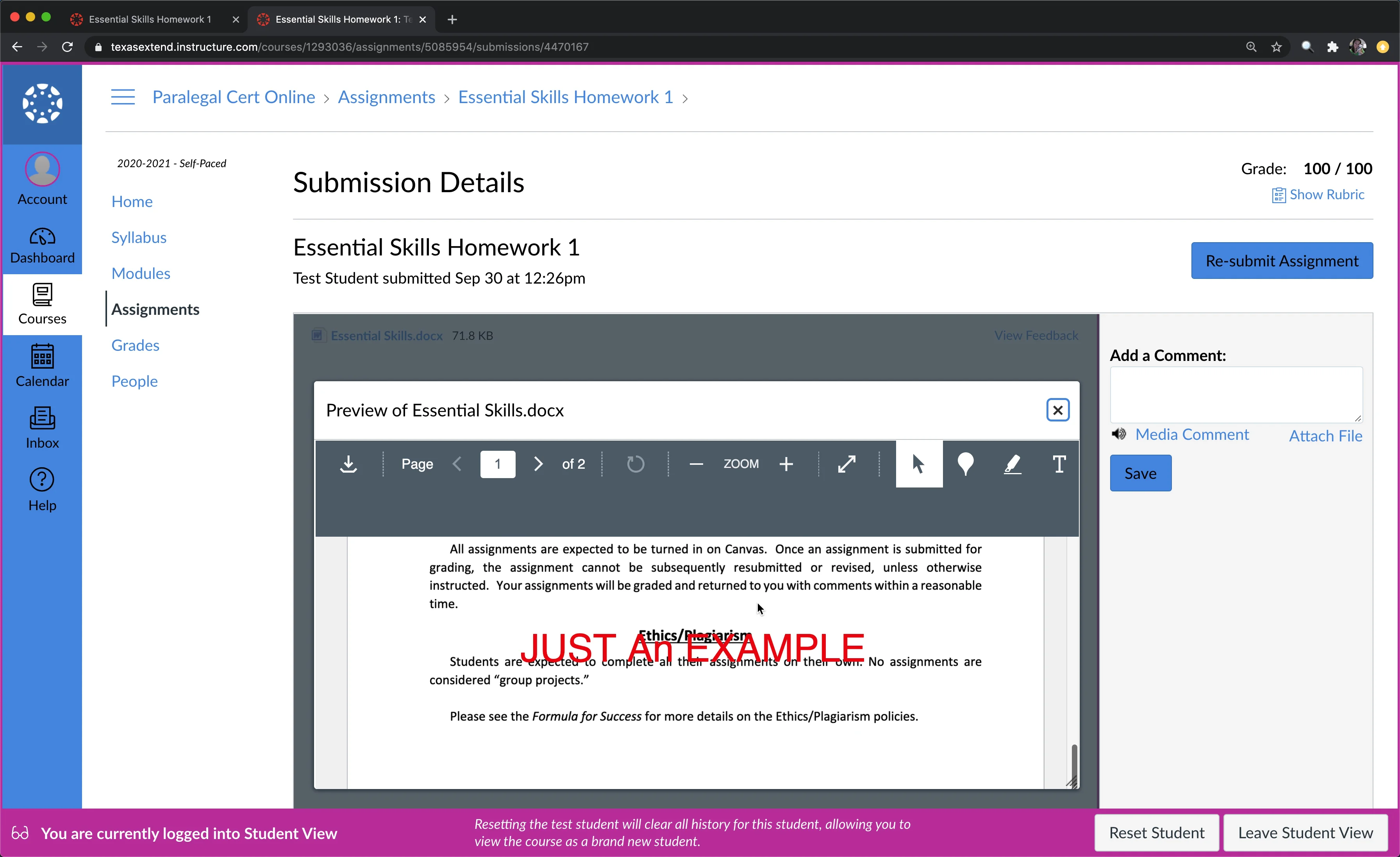 How To Access Teacher Comments on Homework Assignments on Vimeo