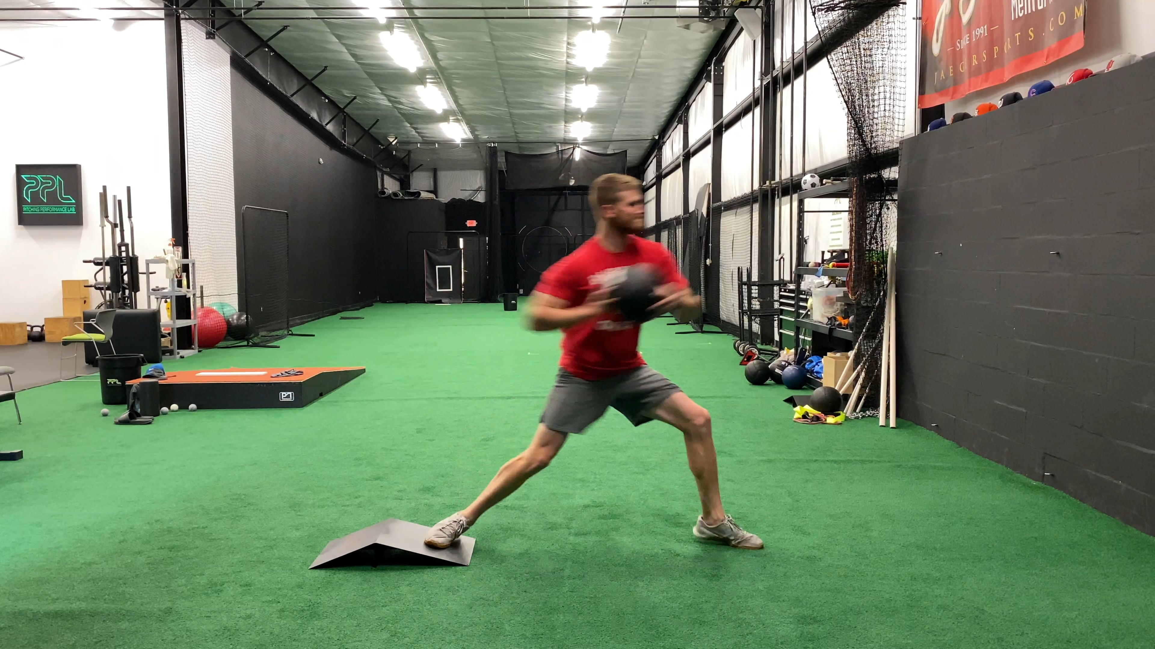 Step Back Shotput Throws With A Wedge on Vimeo