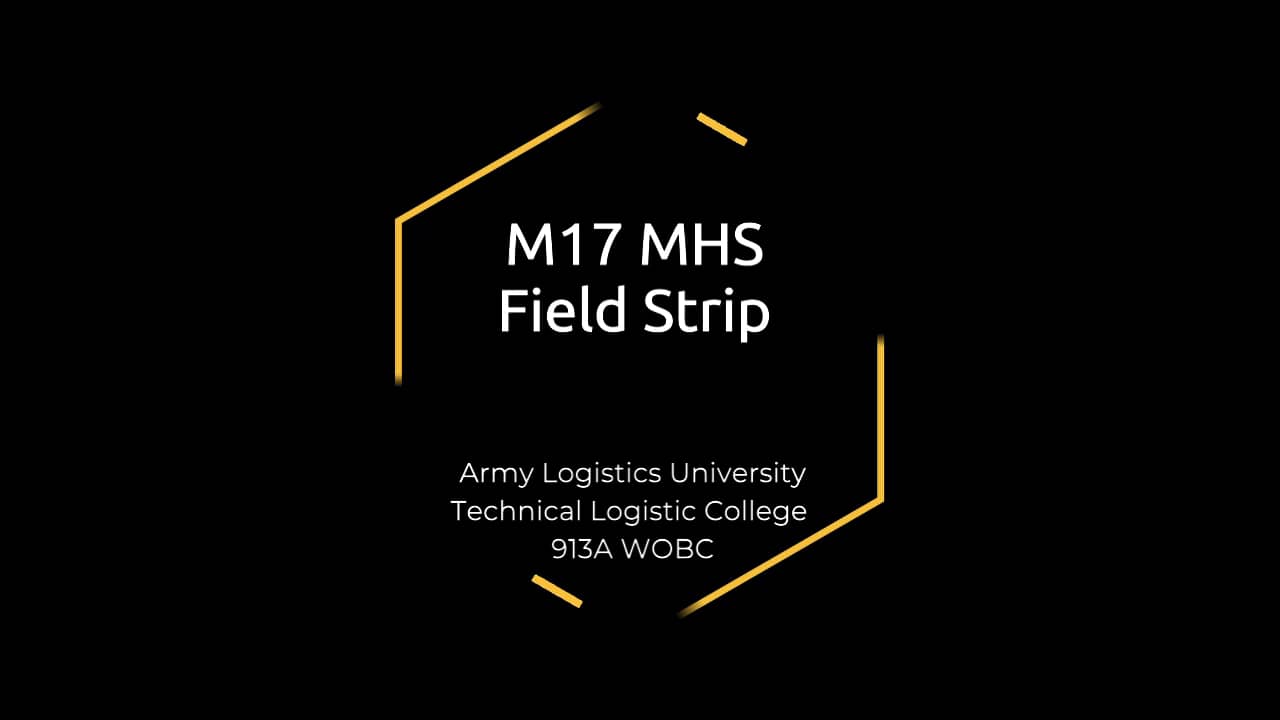 M17 Field Strip on Vimeo