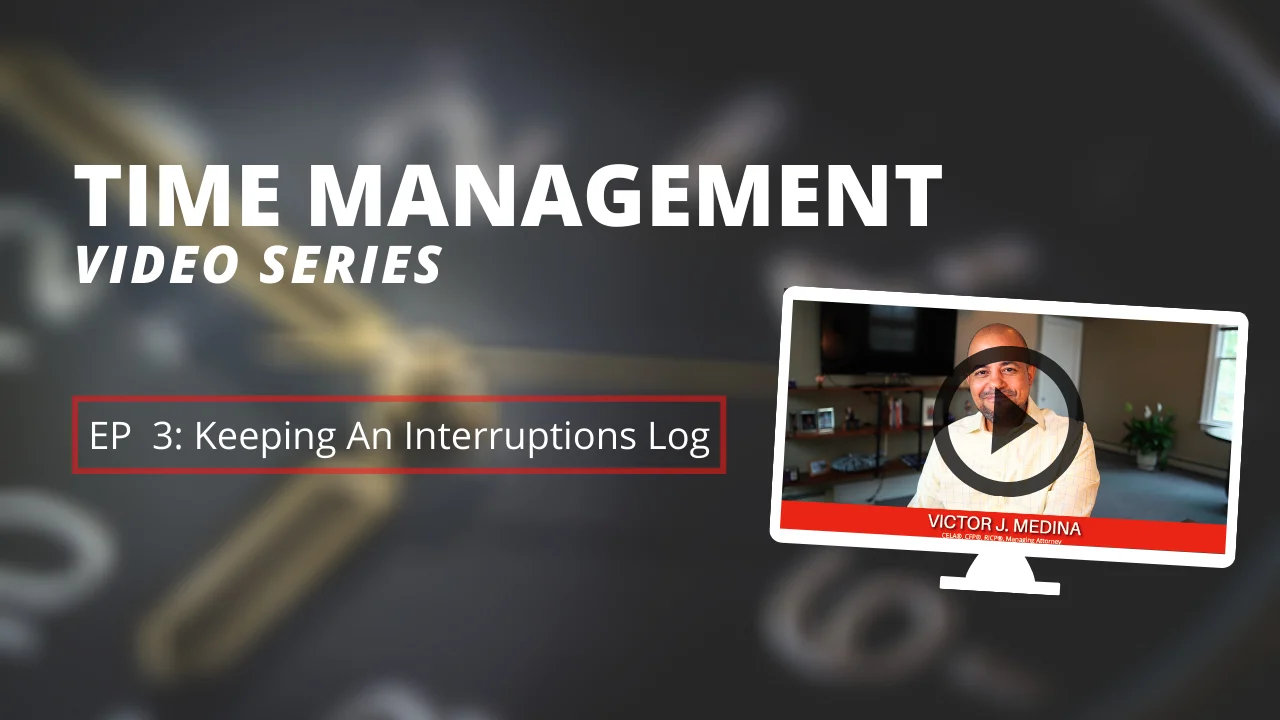 Time Management: Keeping An Interruptions Log on Vimeo