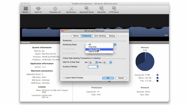 4D TN Spotlight: Mirroring with 4D Server v11 SQL on Vimeo