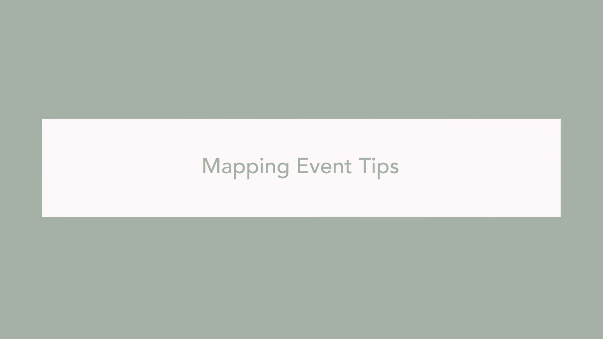 Mapping Event Tips