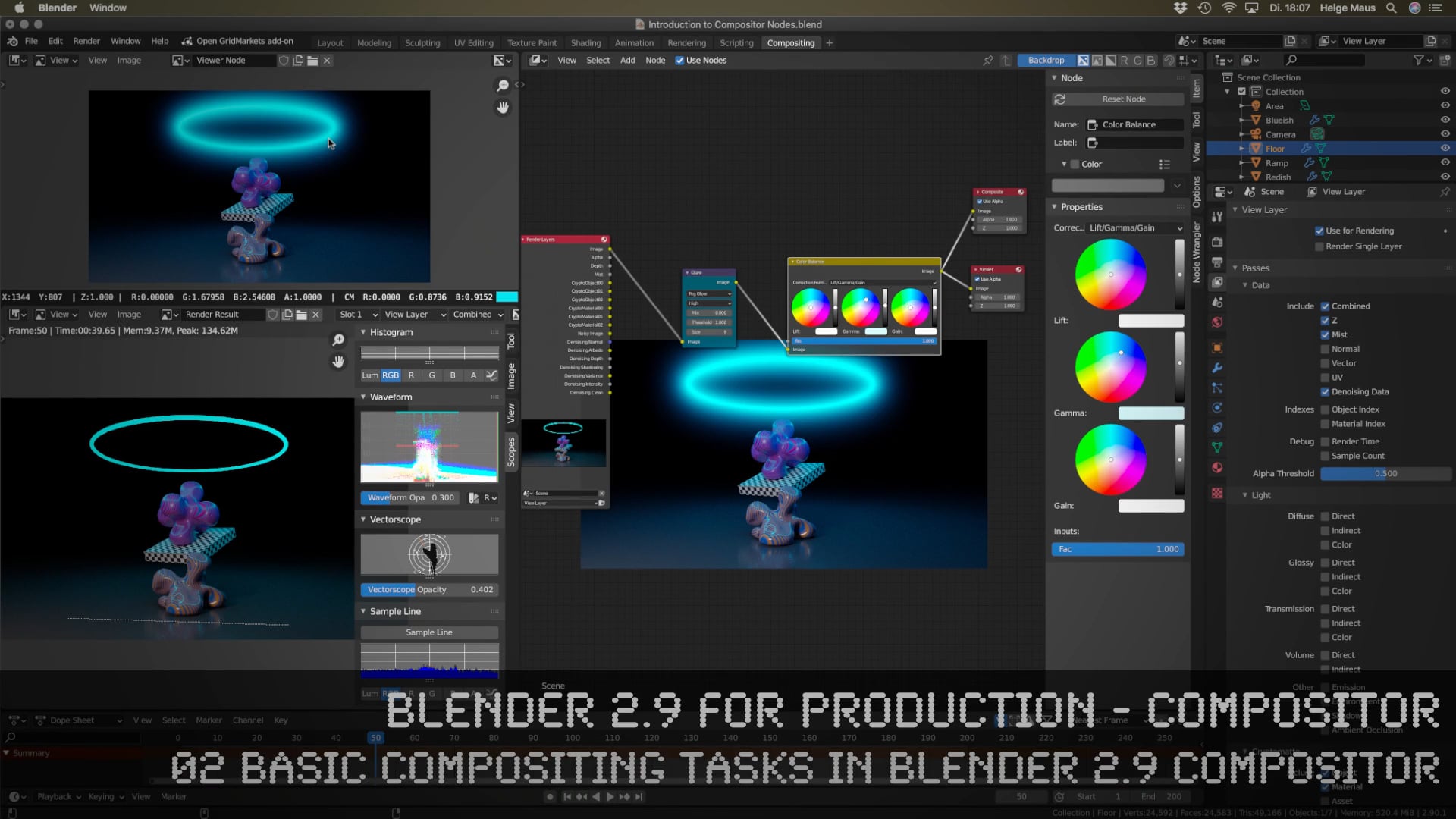Blender 2.9 for Production - 02 Basic Compositing Tasks in Blender 2.9 ...