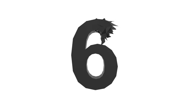 Number Six 3D Free Stock Video - Pixabay