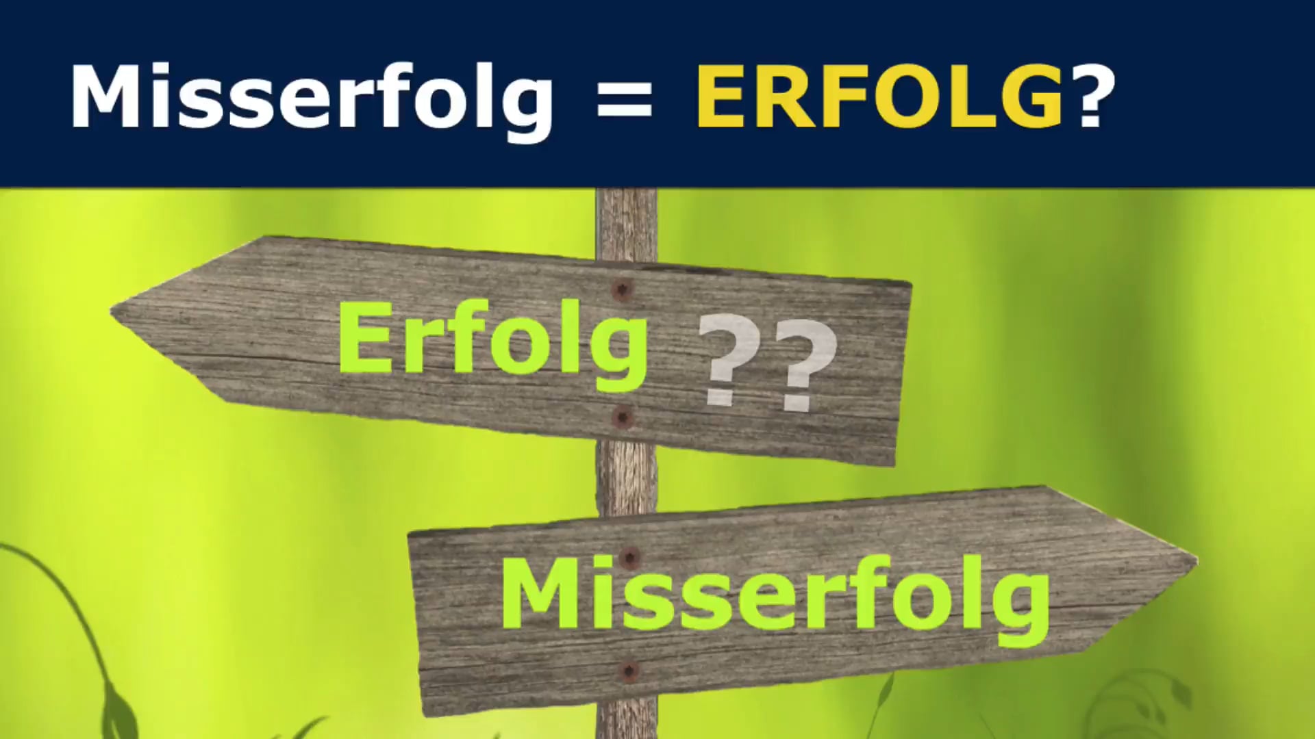 ERFOLG - k+k - Warum ist mein MissERFOLG eigentlich ein ERFOLG? on Vimeo