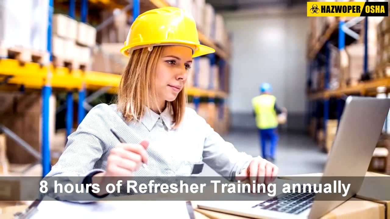 OSHA 8 Hour HAZWOPER Supervisor Refresher Training on Vimeo