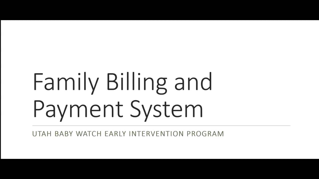 Family Billing and Payment System Help Video on Vimeo