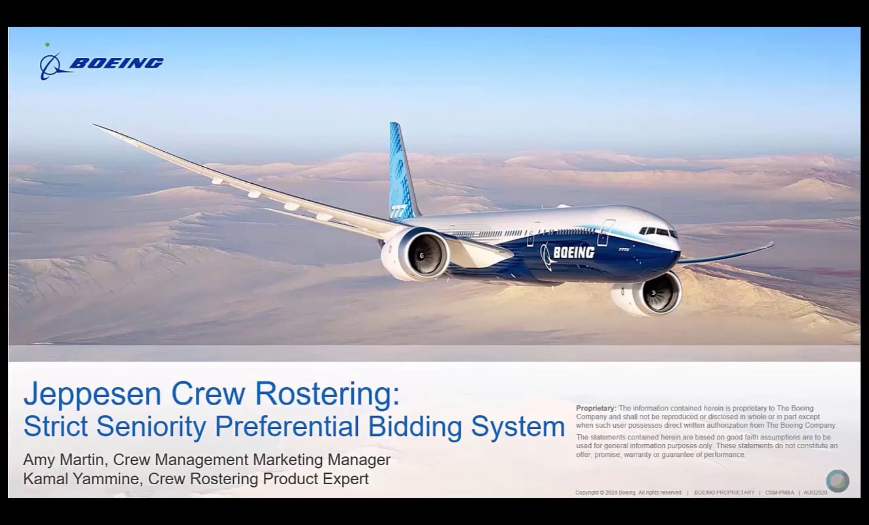 Jeppesen Crew Rostering Strict Seniority PBS Demo on Vimeo