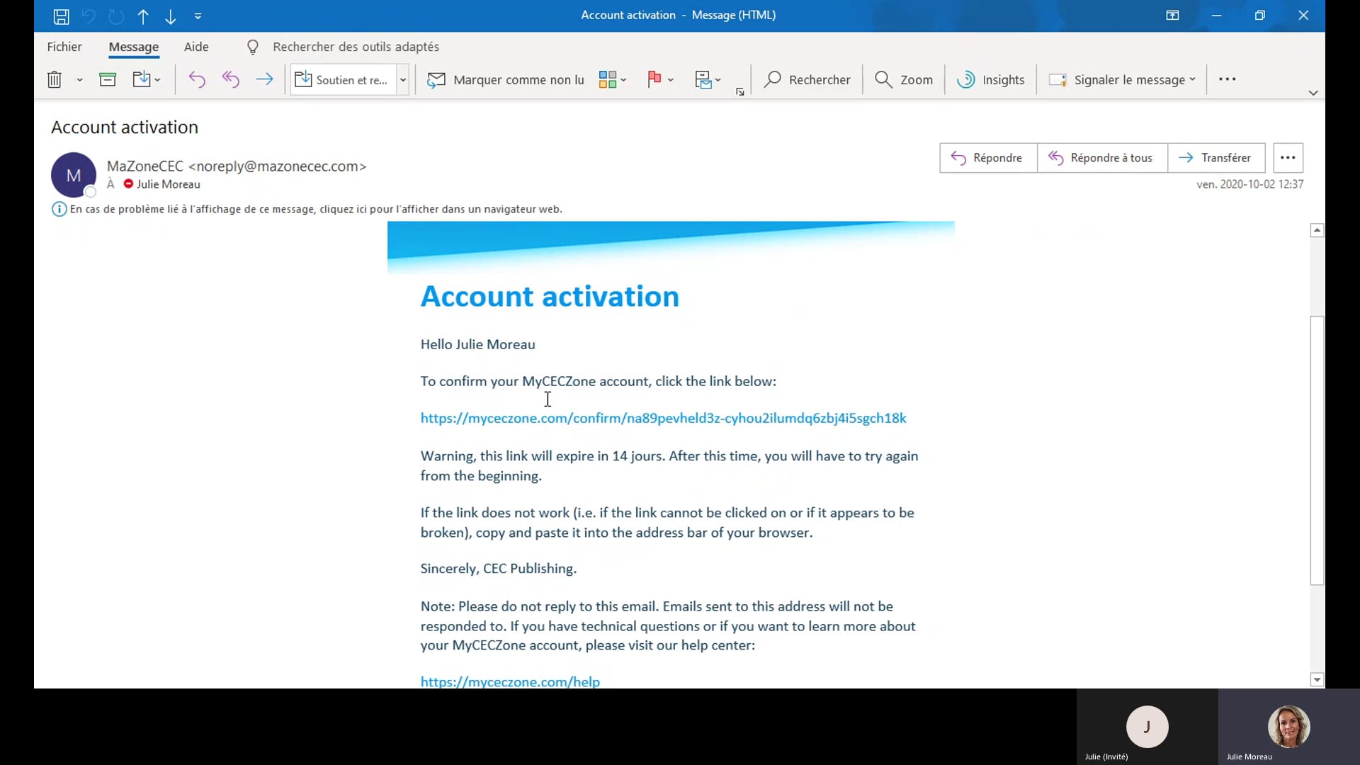 Register to MyCECZone on Vimeo