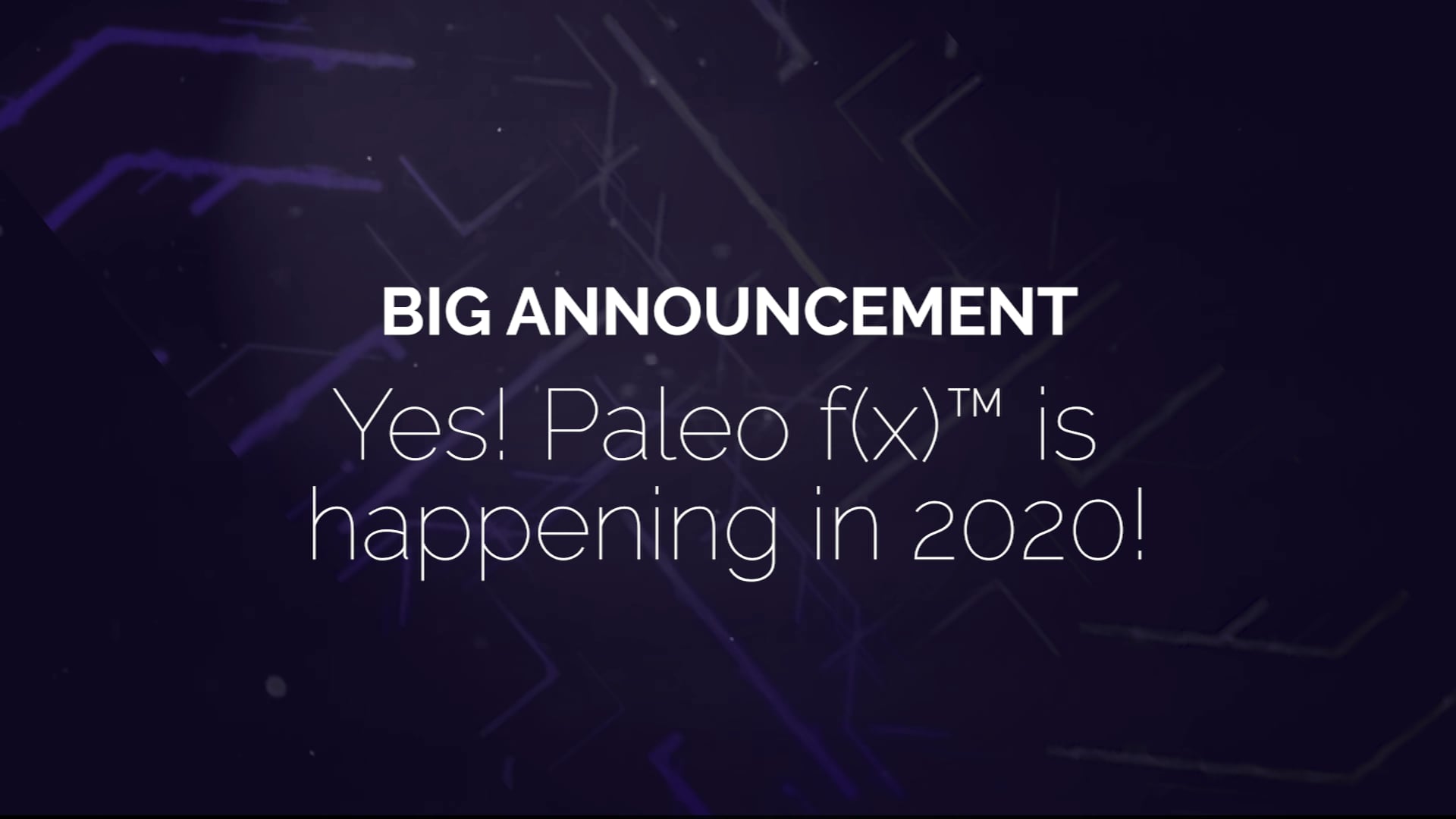 Paleo f(x) ™ 2020 Virtual on Vimeo