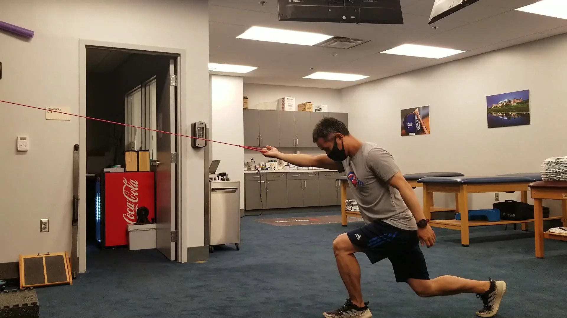 Shoulder Ext with contralateral hip Ext