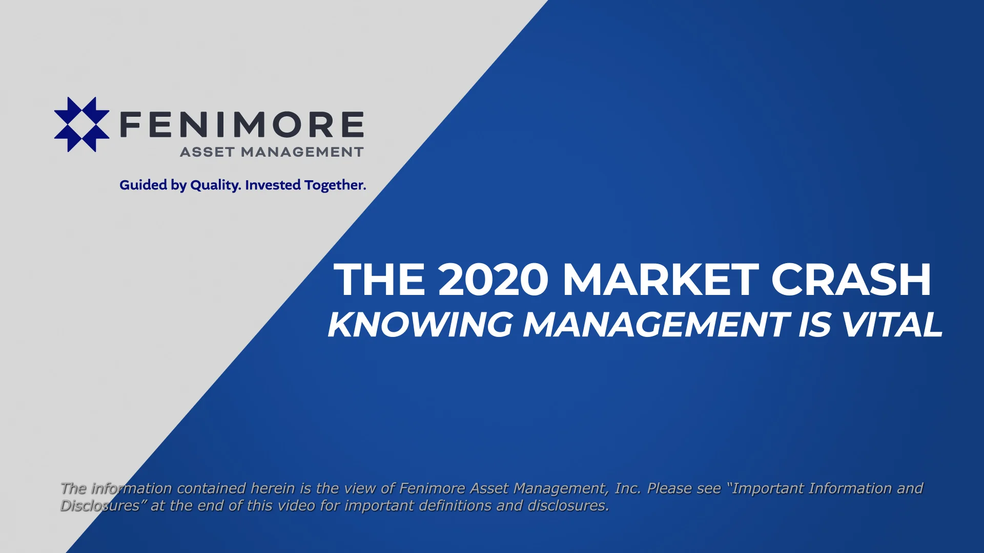 Fenimore Insights - Fenimore Talks: Knowing Management Is Vital on Vimeo