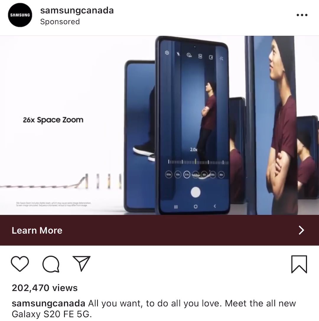 Samsung Instagram ad on Vimeo