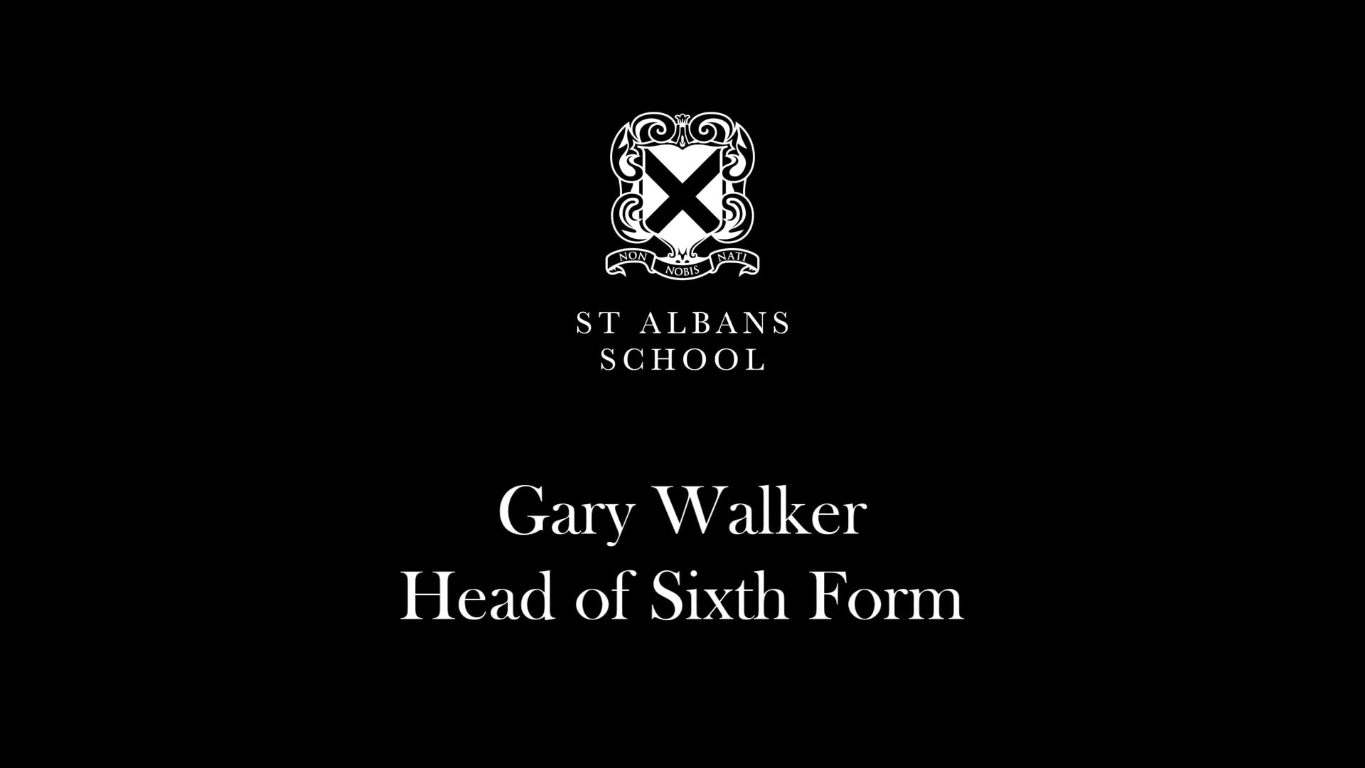 St Albans School Head of Sixth Form Open Morning presentation on Vimeo