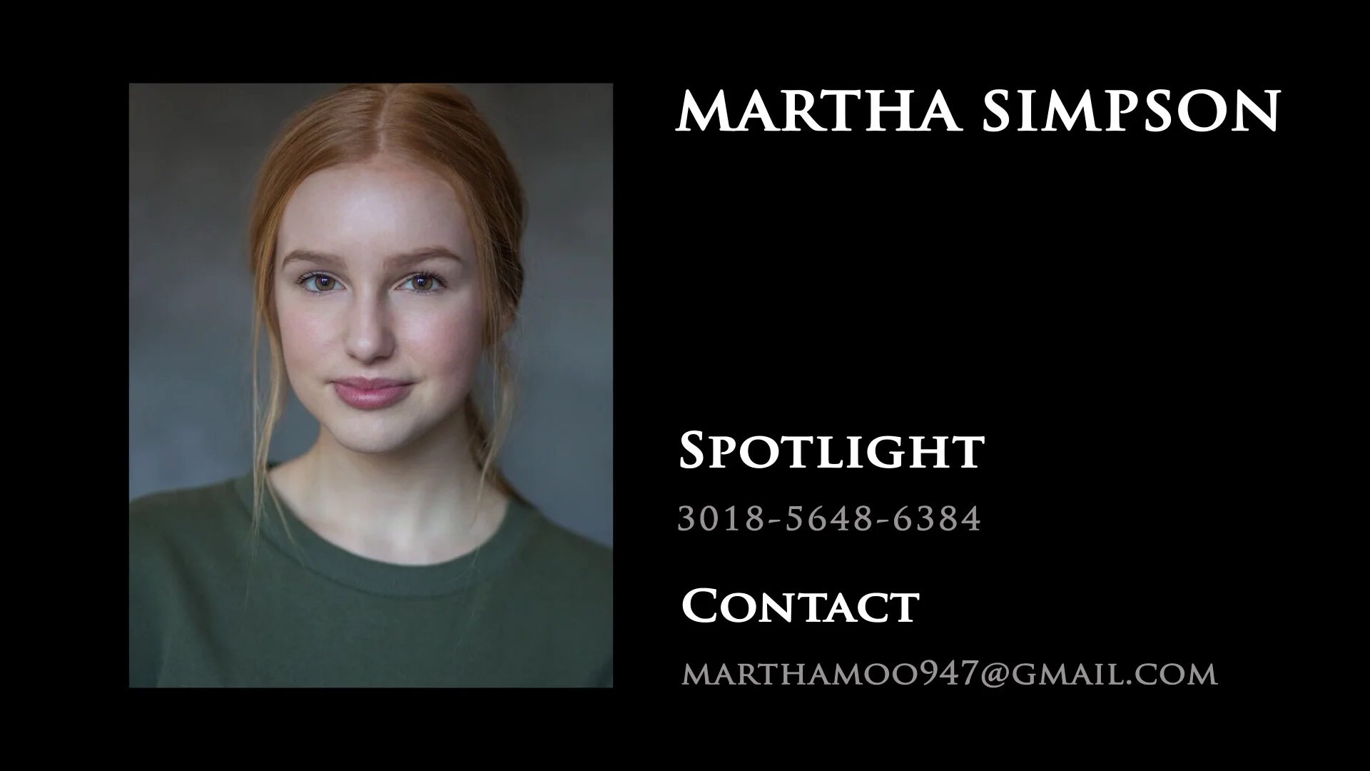 Martha Simpson Actors Show-reel 2020 by Avengers Media short version on ...