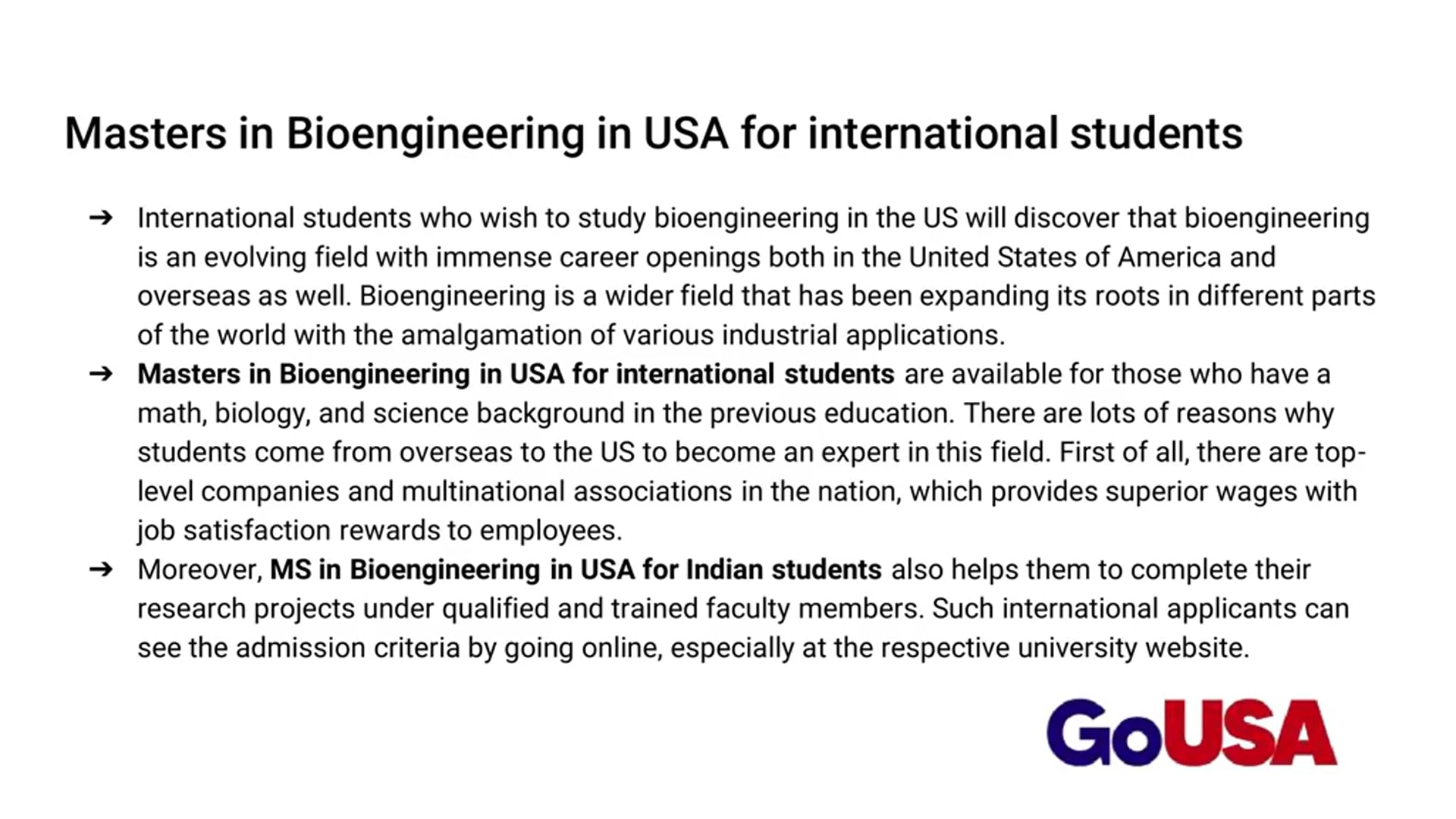 MS in Bioengineering in USA on Vimeo