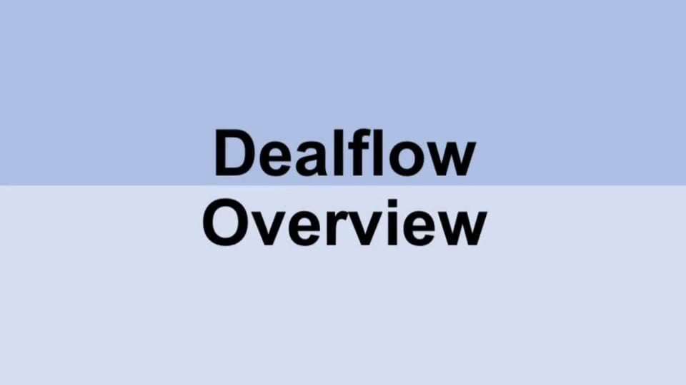 Dealflow Download: Overview on Vimeo