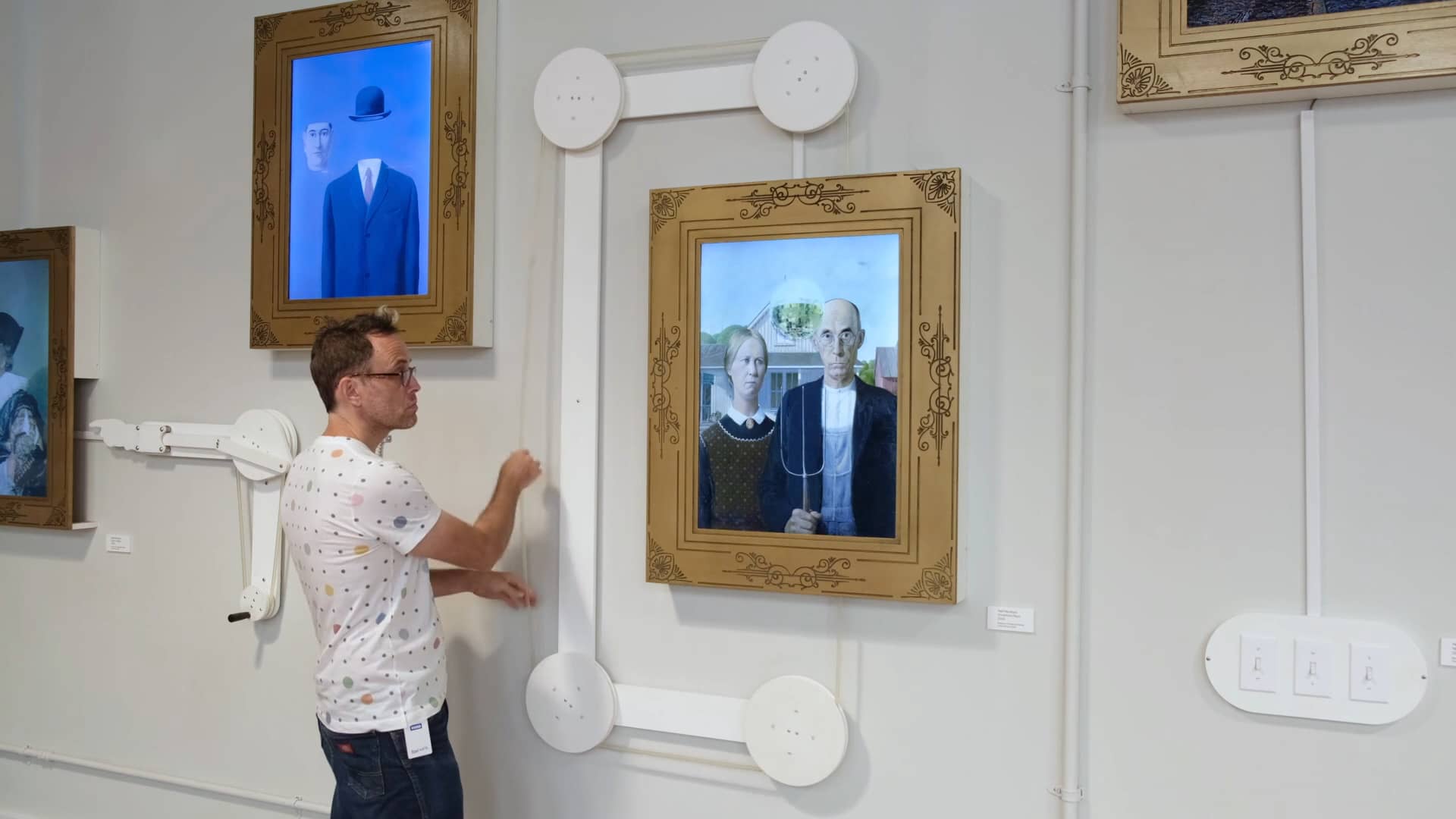 this art installation lets you poke, inflate, or add a disco ball to ...