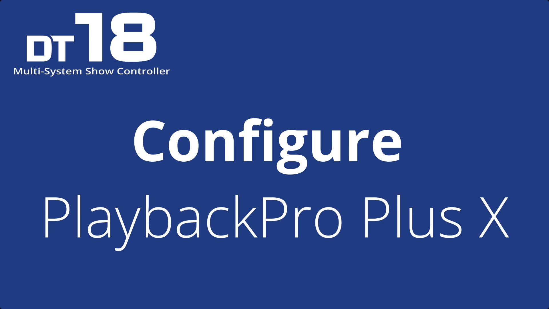 Configure PlaybackPro Plus X on Vimeo
