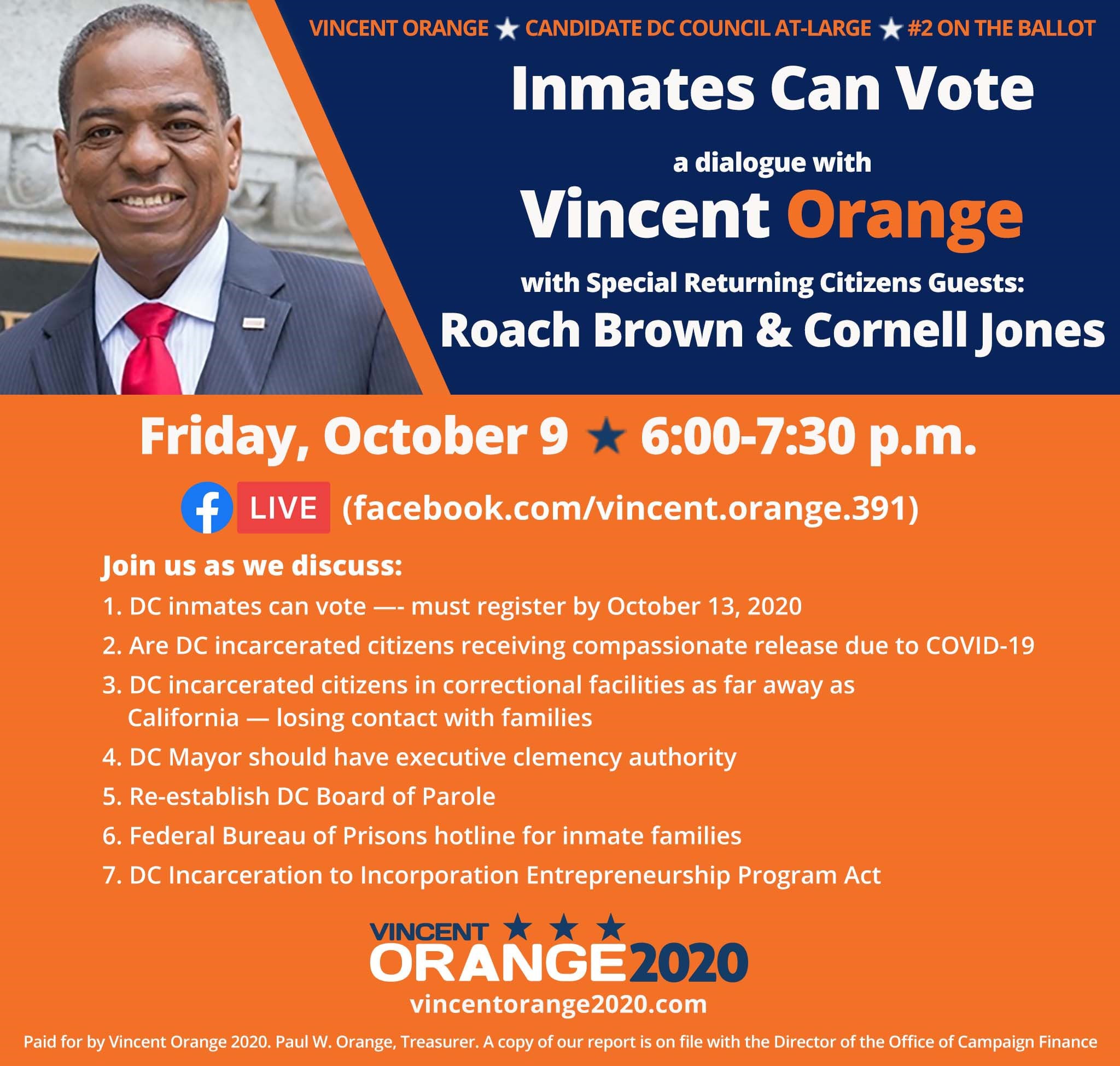 Inmates Can Vote Facebook LIVE Event on Vimeo
