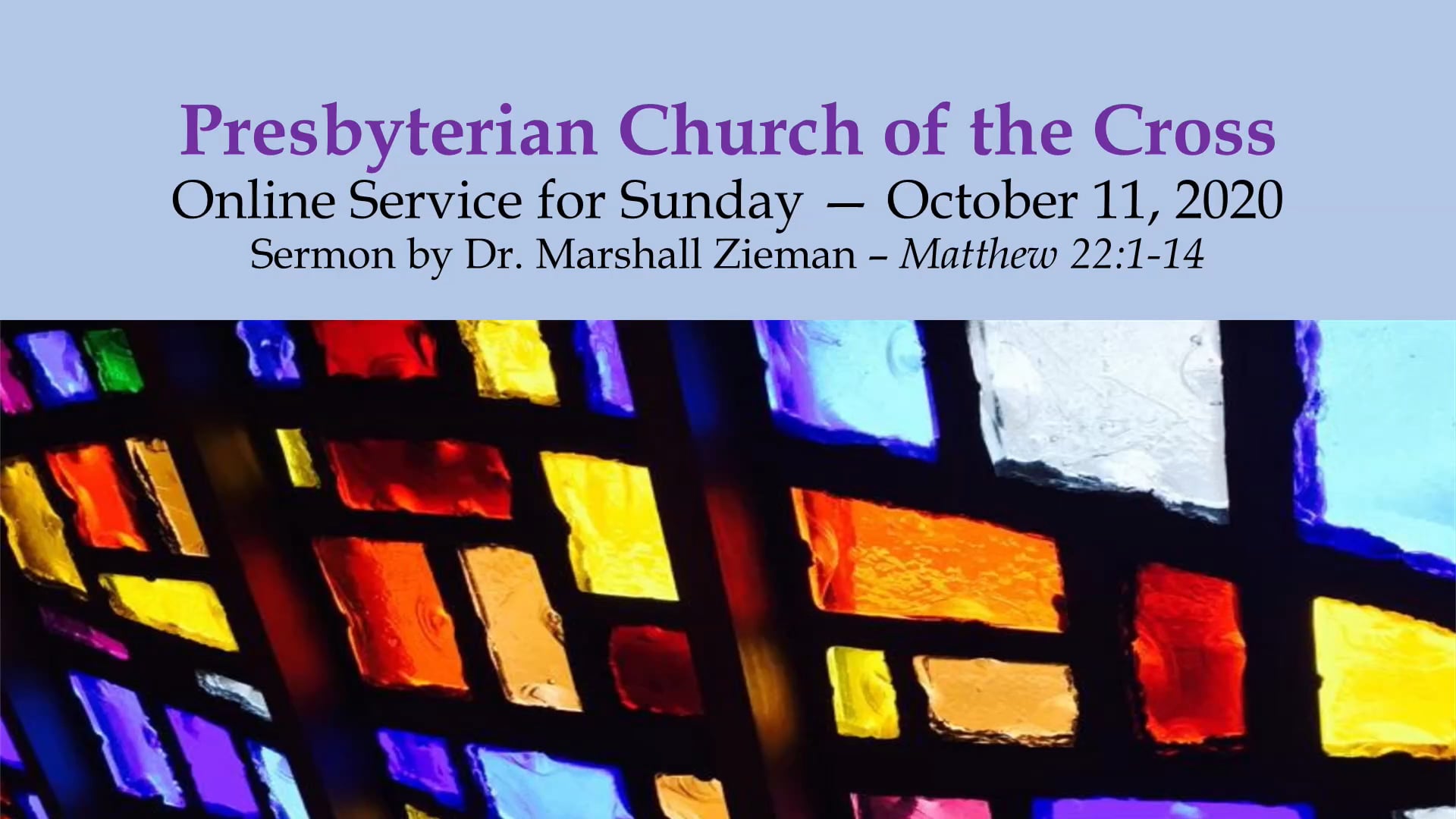 PCOC Service 2020 10 11 online on Vimeo