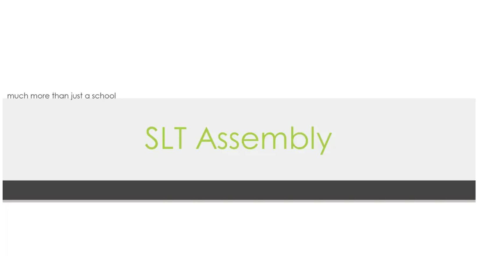 SLT assembly 12th October Mrs Harrison on Vimeo