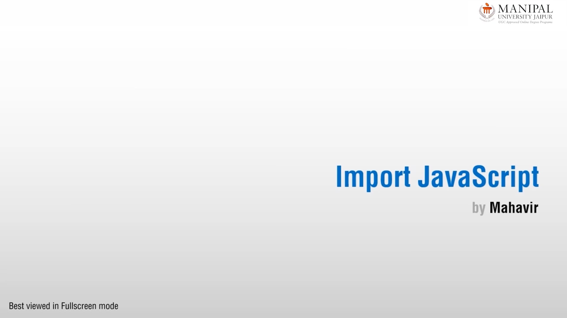 M2L1L5_Import_JavaScript on Vimeo