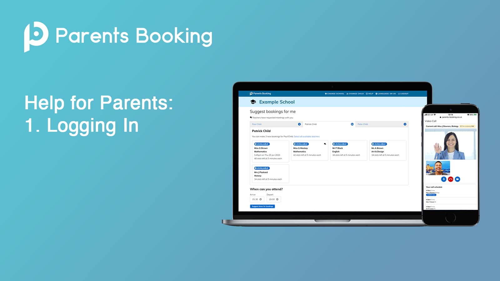 How do I login to the Parents' Evening Booking System? on Vimeo