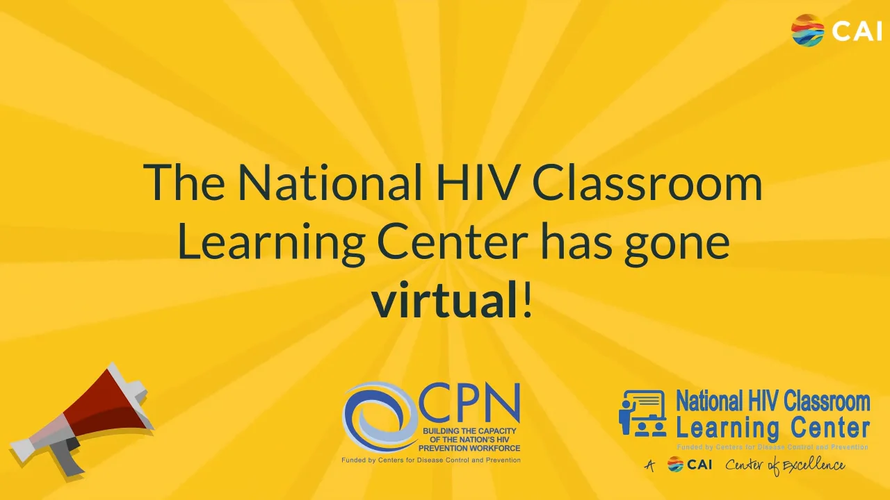The National HIV Classroom Learning Center is going Virtual! on Vimeo