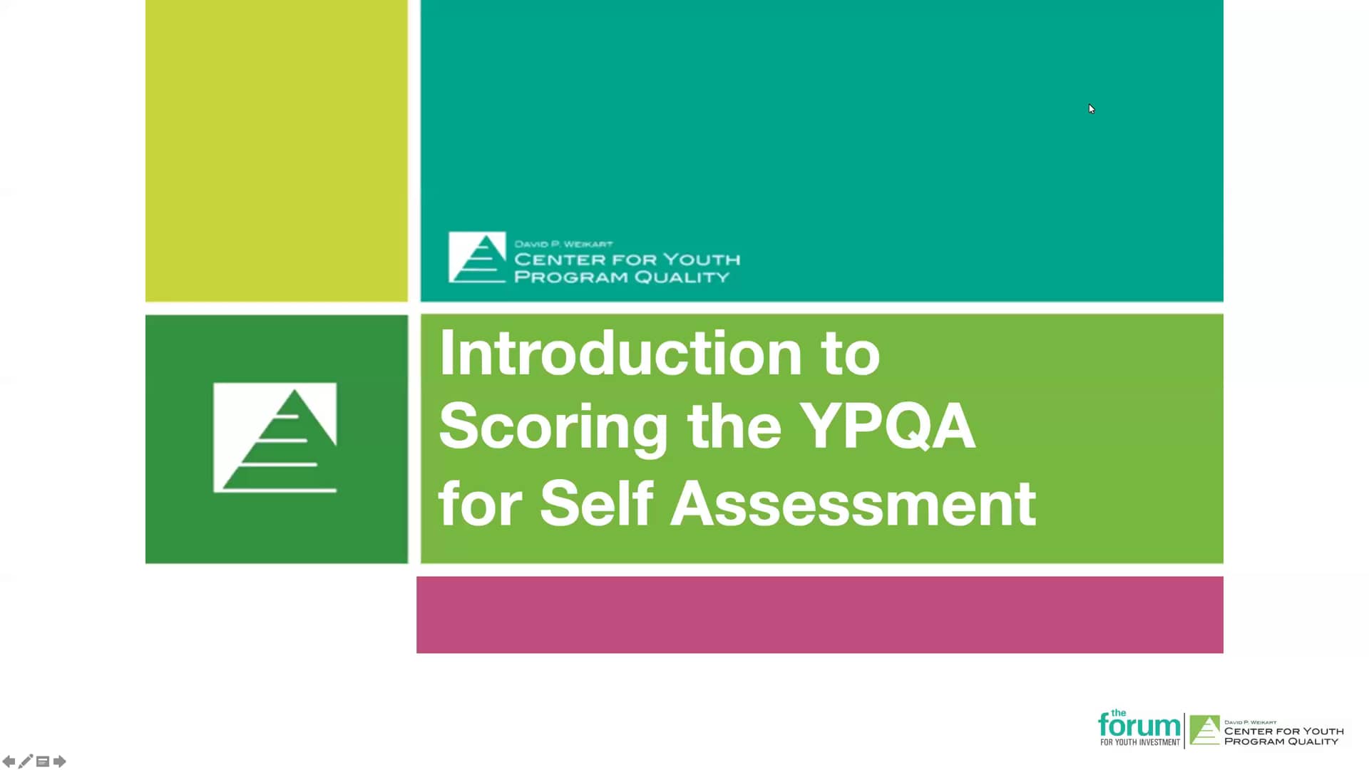 Introduction to Scoring the YPQA, online Basics course on Vimeo