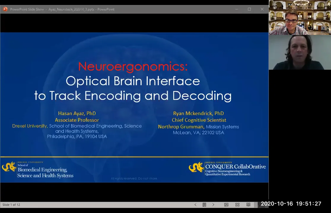 Neuroergonomics: Optical Brain Interface to Track Encoding and Decoding ...