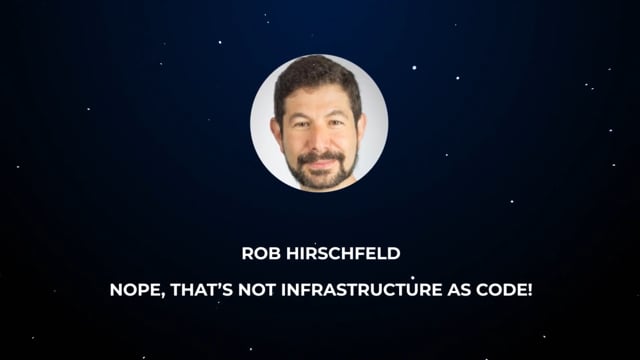 Rob Hirschfeld - Nope, that’s not Infrastructure as Code! - Techstrong TV