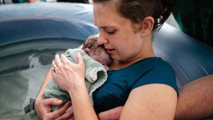 Human Baby Being Born Video