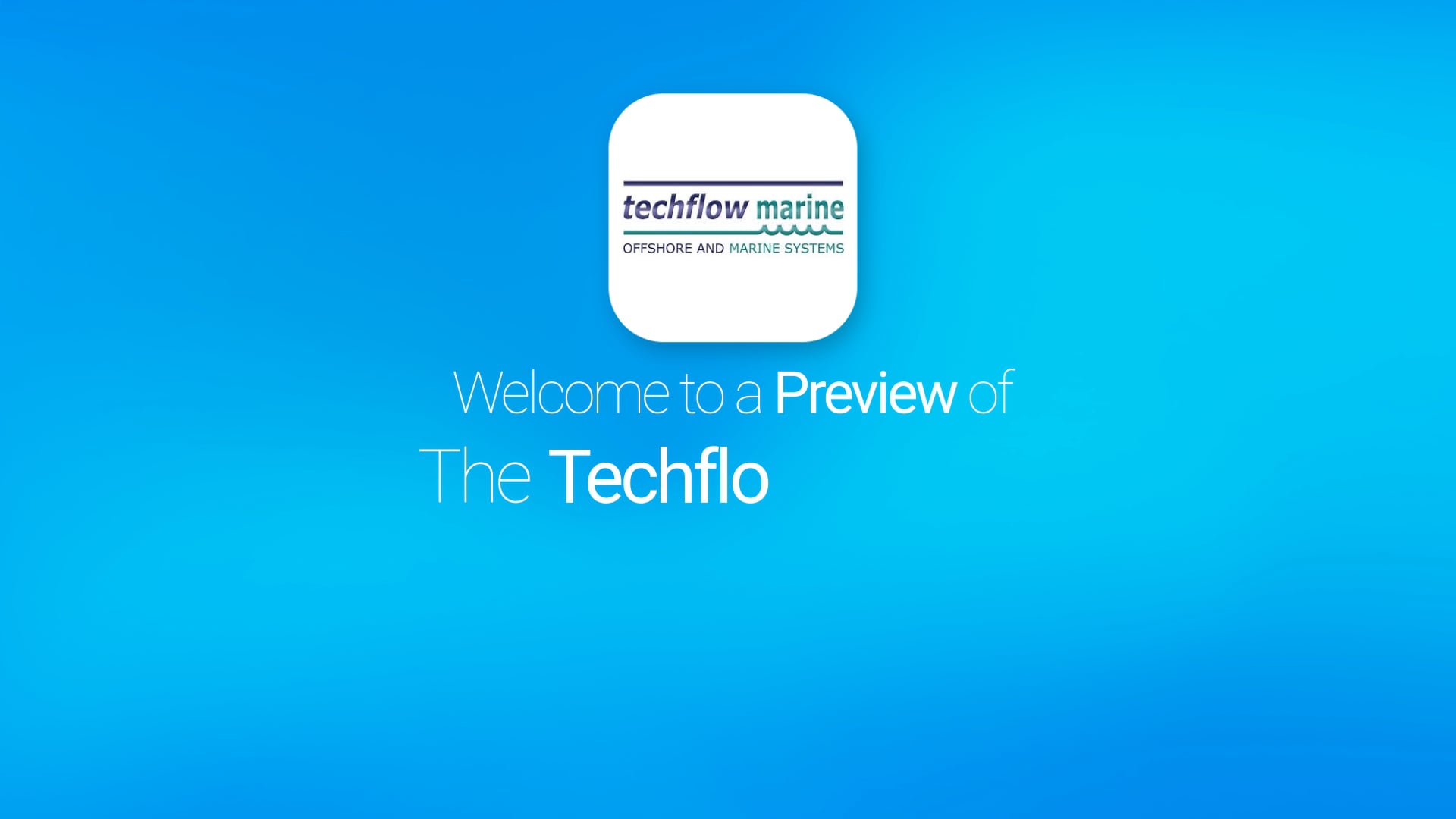 Techflow Marine - Mobile App Preview - TEC237W on Vimeo