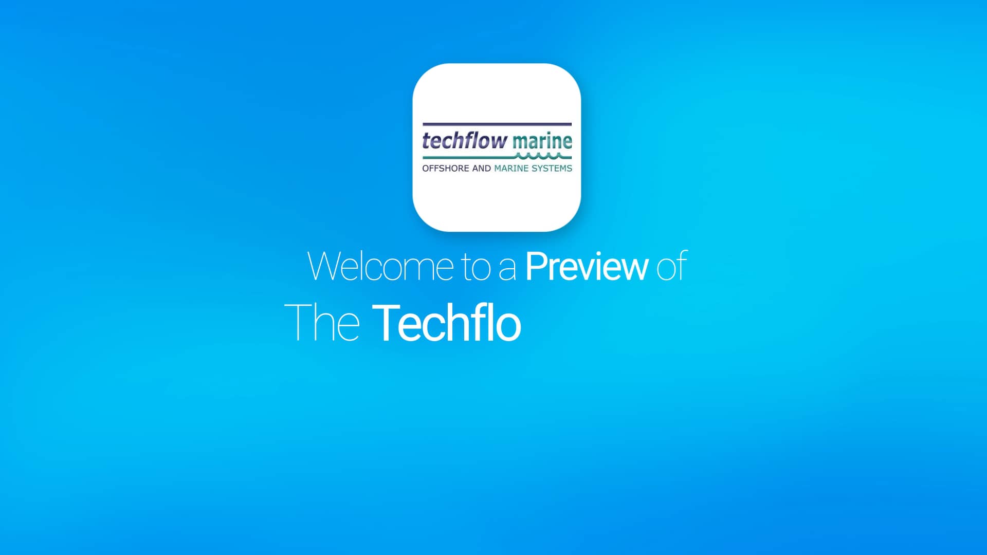 Techflow Marine - Mobile App Preview - TEC237W on Vimeo