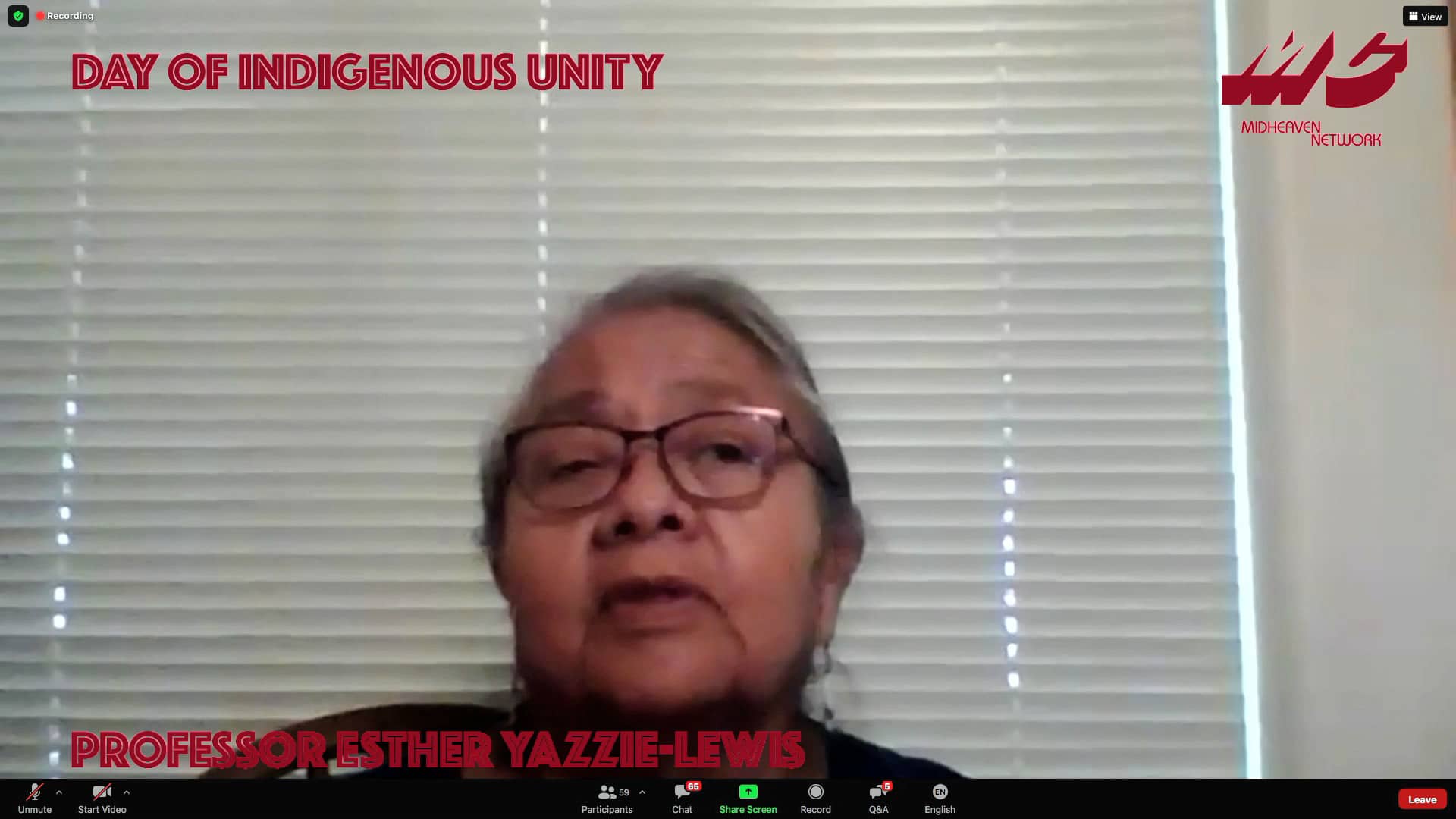 Day of Indigenous Unity — Professor Esther Yazzie-Lewis II on Vimeo