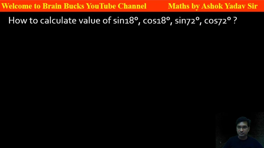 Simple way to calculate sin18, cos18, sin72, cos72 on Vimeo